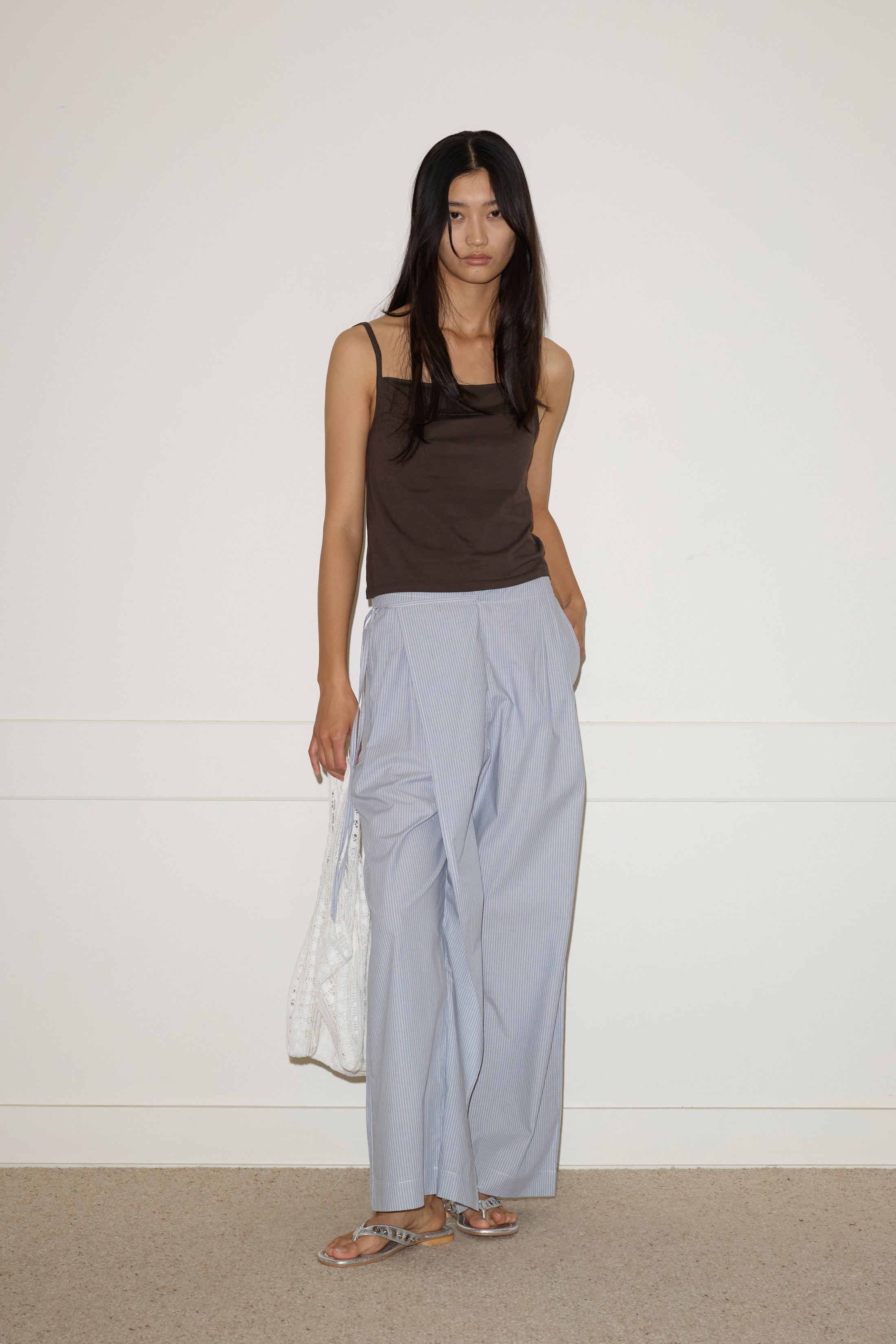 Double Layer Pant - Sky Stripe