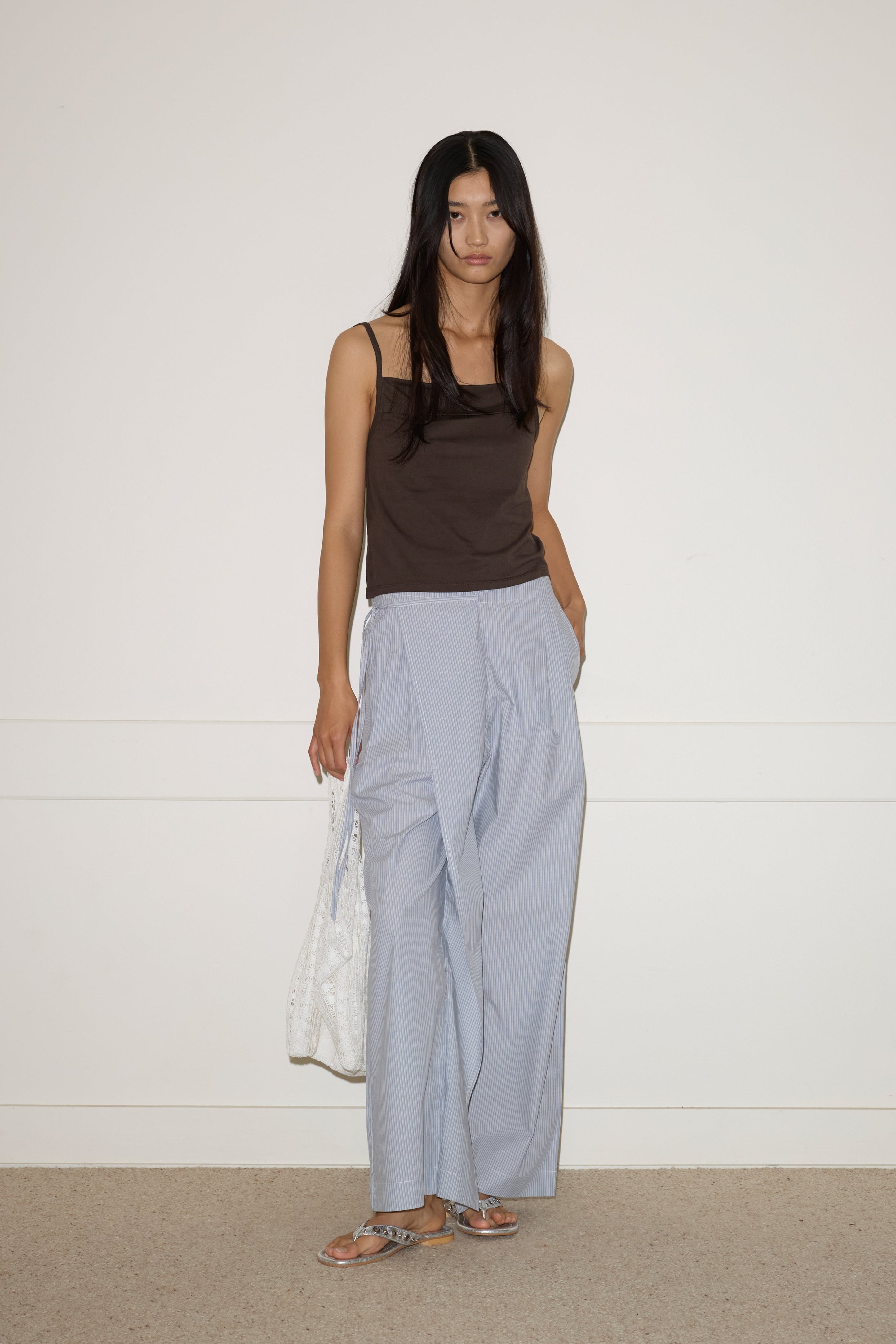 Double Layer Pant - Sky Stripe