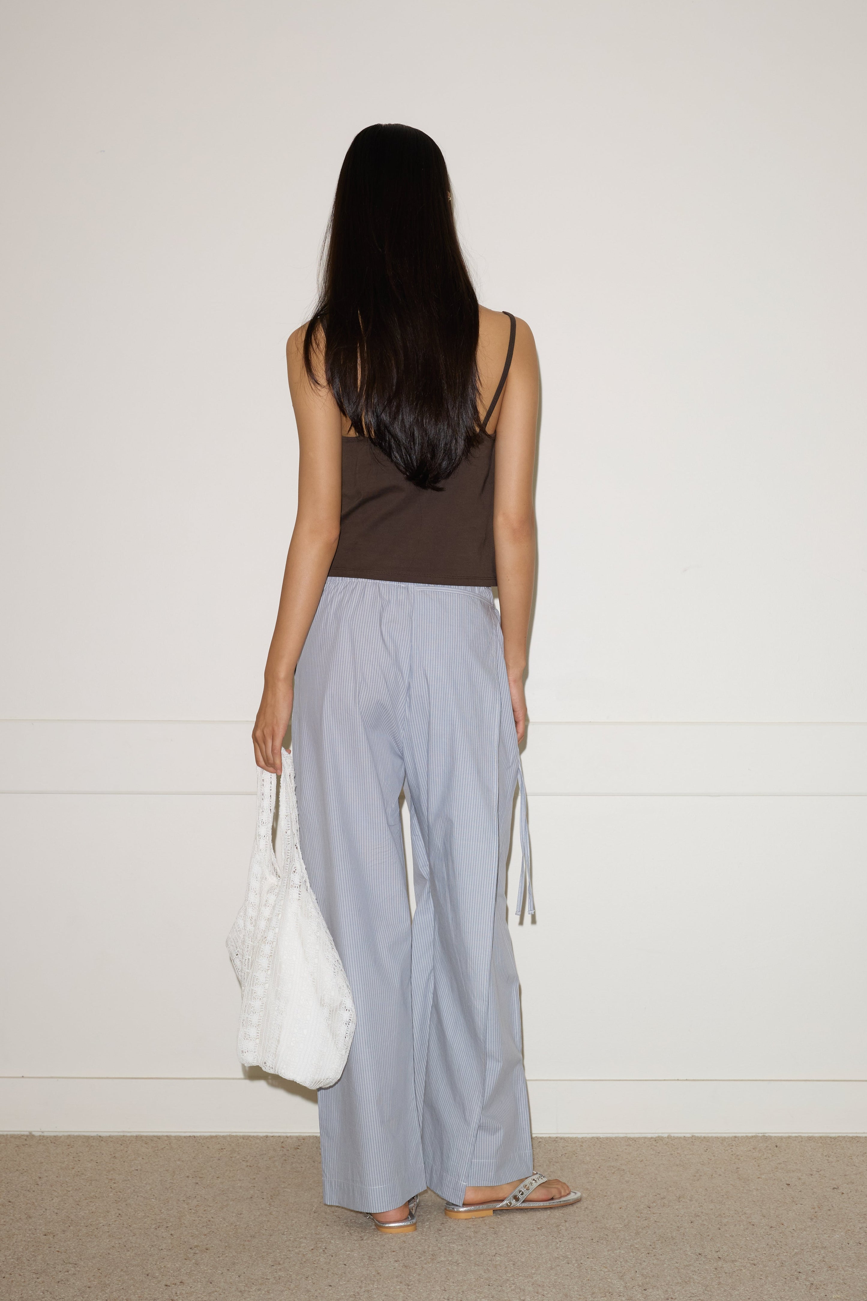 Double Layer Pant - Sky Stripe