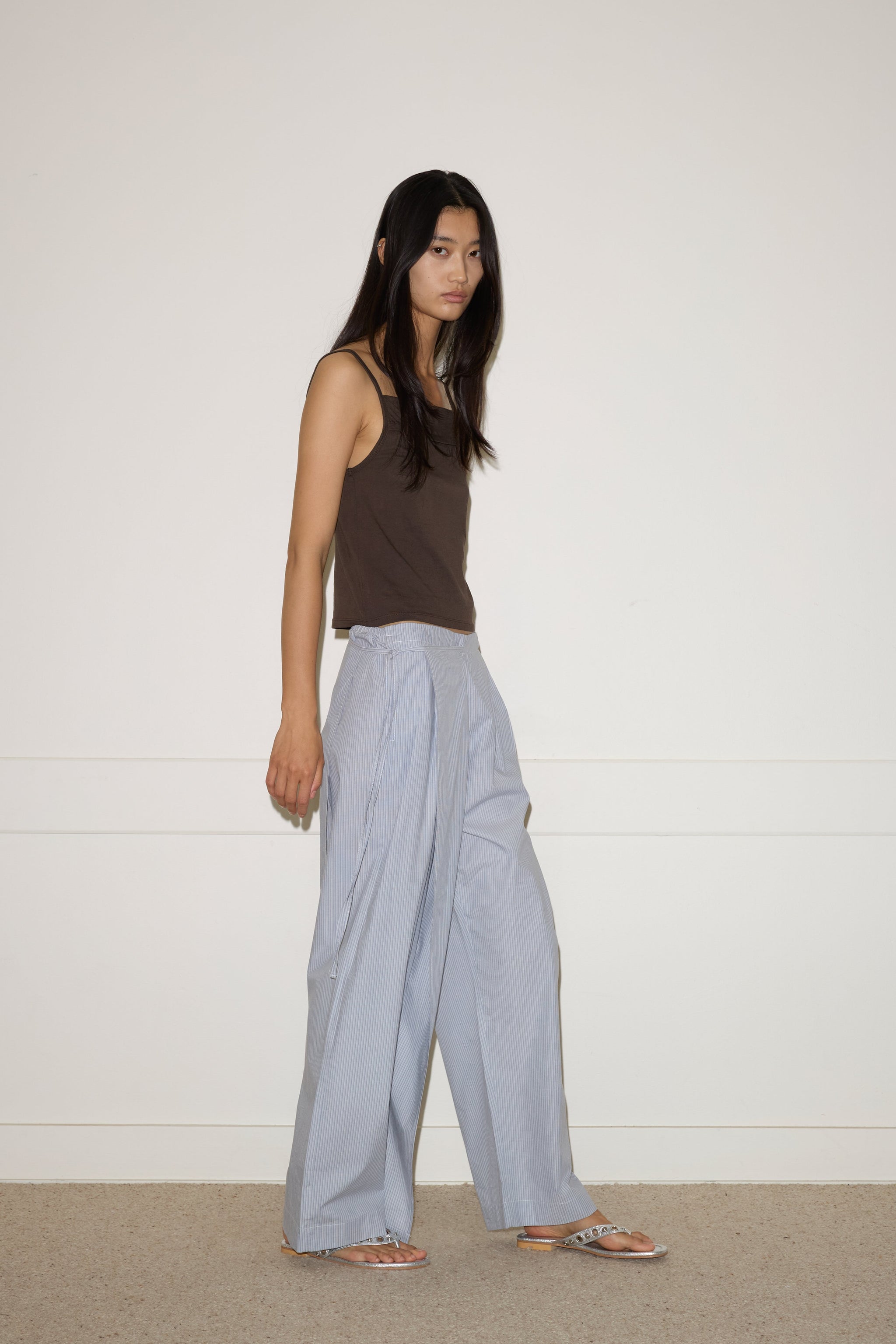 Double Layer Pant - Sky Stripe