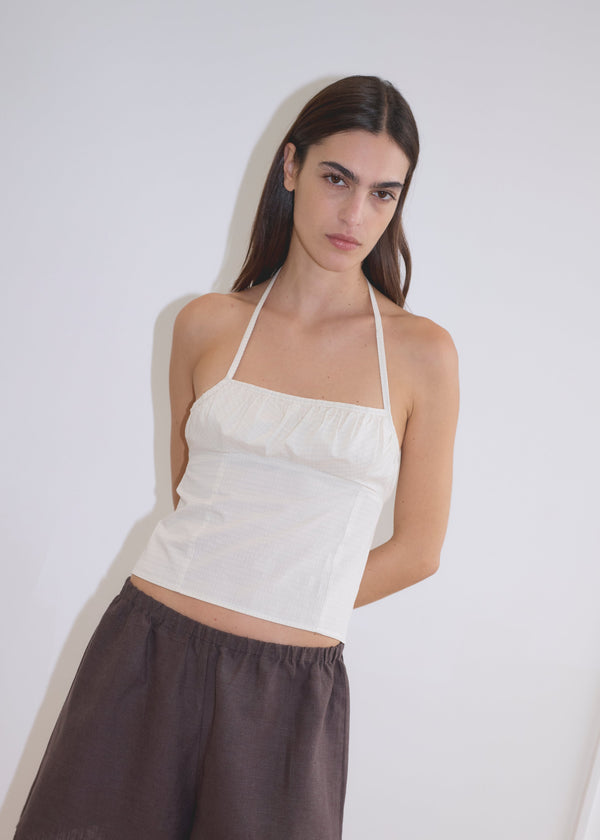 Strap Top - Bone Check