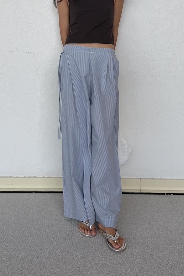 Double Layer Pant - Sky Stripe